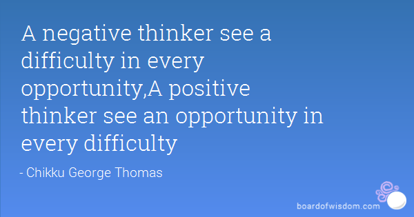 Passing Thoughts.. Positive thinking vs Negative thinking | Breathe ...
